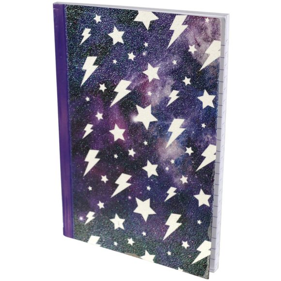 Office | 315 Stars And Lightning Glitter Notebook | Poshmark